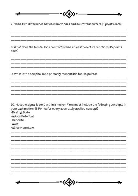 Biological Basis For Behavior Unit Test By Gguarcello Tpt