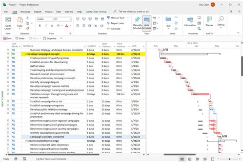 Microsoft Project Gantt Chart Template Making A Gantt Chart In Excel