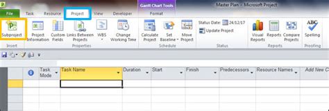 Microsoft Project Plan Master Plan Techno PM Project Management Templates Download