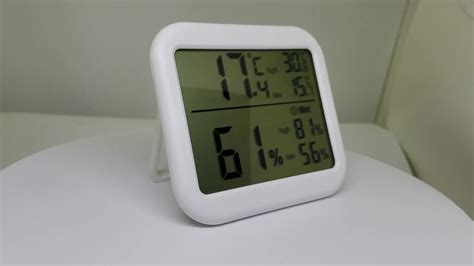 Wall Mounted Instant Read Temperature Monitor Lcd Household Digital