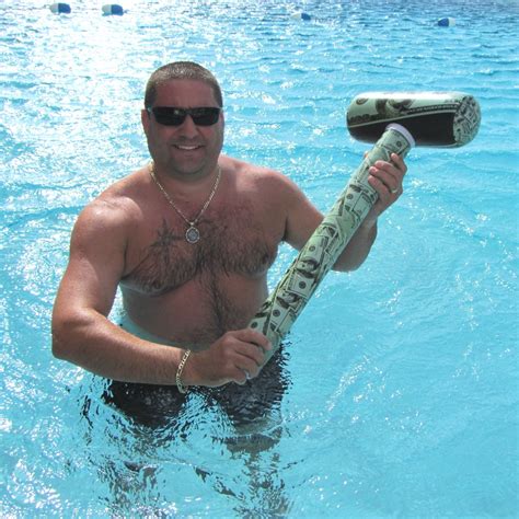 31 Inflatable 100 Dollar Bill Mallet Swim Pool Water Float Blow Toy