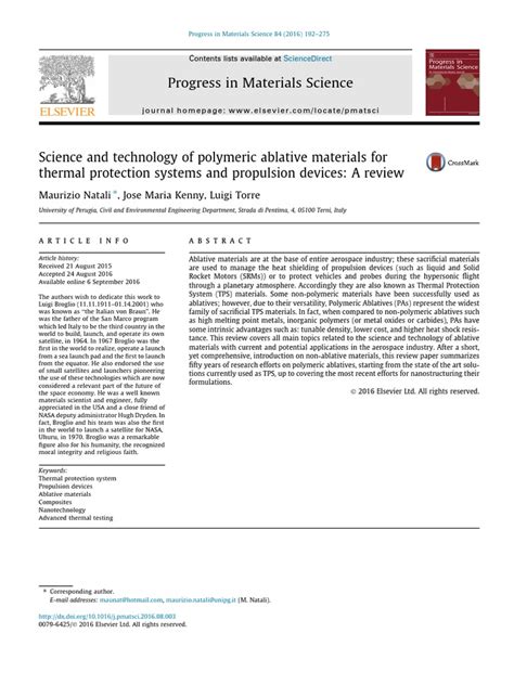 Ablative Cooling Materials And Systems Pdf Atmospheric Entry Space Shuttle Thermal