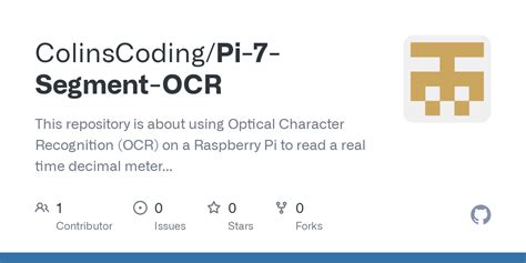 Github Colinscodingpi 7 Segment Ocr This Repository Is About Using