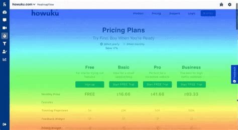 Free Website Heatmap Tool Howuku Analytics