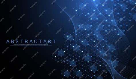 Premium Vector Technology Abstract Lines And Dots Connect Background