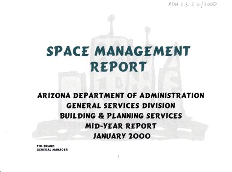 Space Management Report 2000 Arizona Memory Project