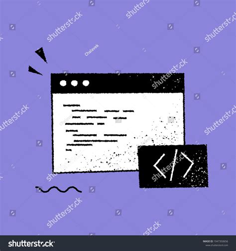 Software Development Coding Process Concept Programming Stock Vector