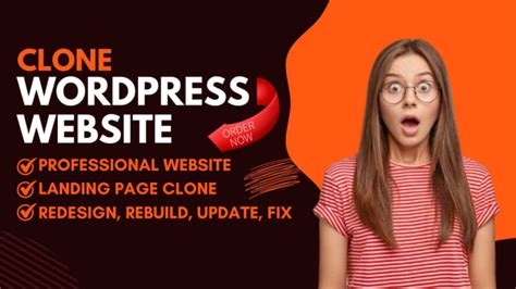design redesign rebuild update fix copy clone or revamp wordpress