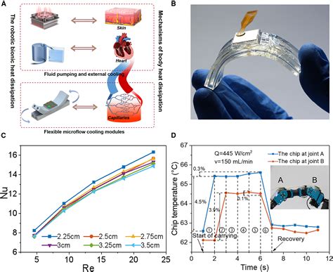 Flexible Microfluidic Cooling For Humanoid Robots Device