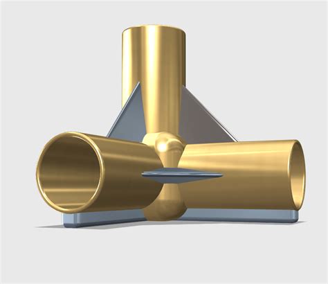 Archivo 3d Gratis Conector De Tubo De 3 Vías De 13 Mm Tubo Tubería