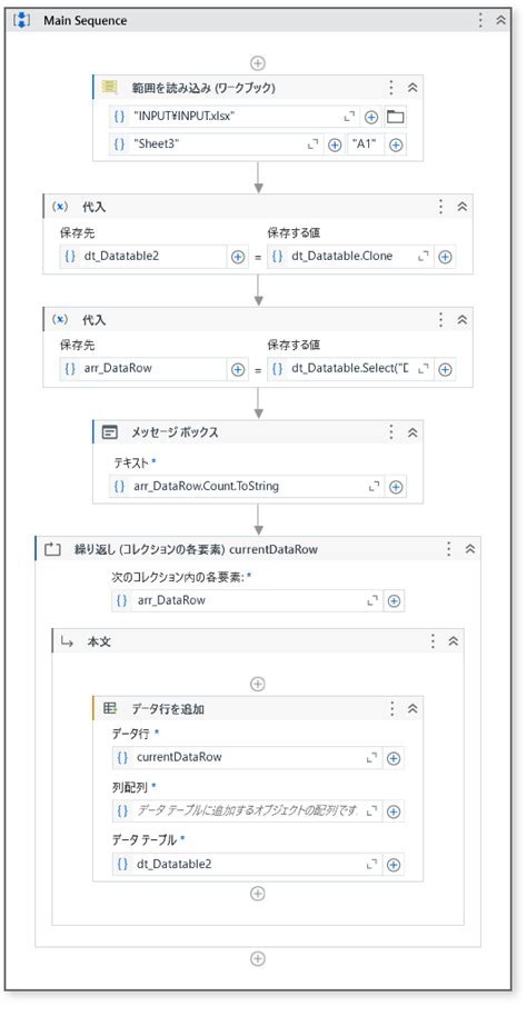 AddDataRowアクティビティでエラー フォーラム UiPath Community Forum