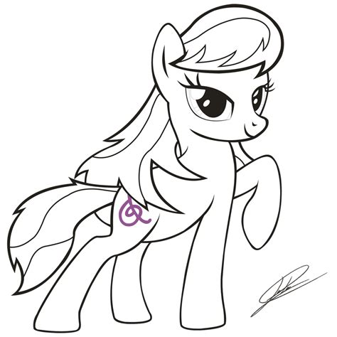 Mlpfim Octavia Melody Lineart By Dsonic720 On Deviantart
