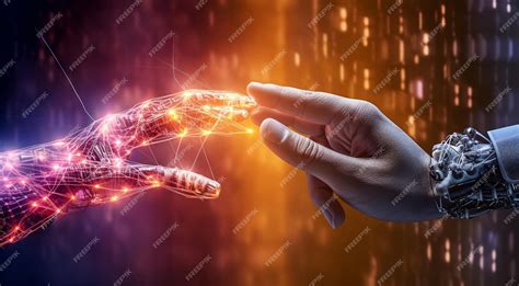 Premium Photo Closeup Of Ai Robot Hand Ai Robot Hand On Technology