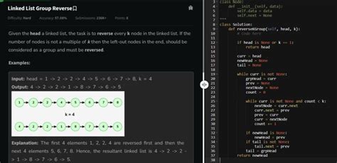 Lithikha B On Linkedin Day 68 Linked List Group Reverse 🔄 📌 Problem