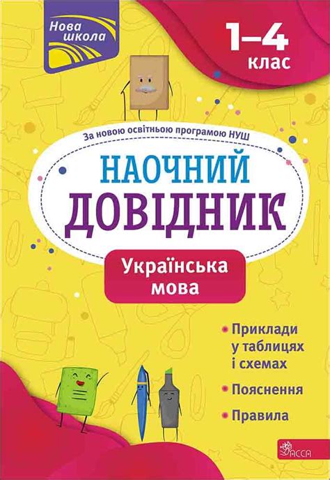 Наочний довідник Українська мова 1 4 клас Олена Медведь — купити книгу за 60 грн у Readeat