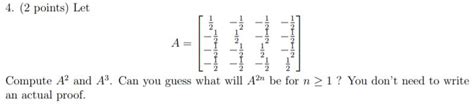 solved 4 2 points let 2 compute a2 and a3 can you guess