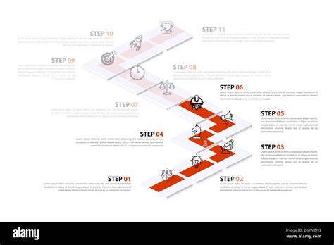 Infographic Design Template Creative Concept With 11 Steps Can Be
