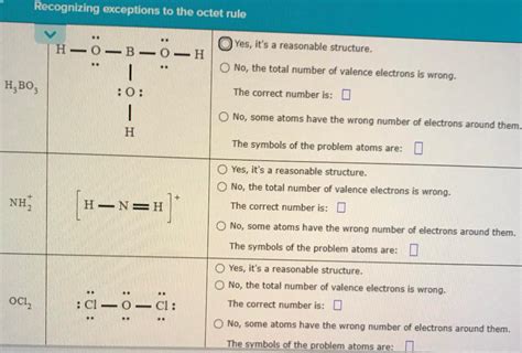 Solved Recognizing Exceptions To The Octet Rule Yes Its A