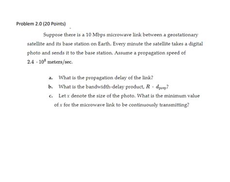Solved Problem 2 0 20 Points Suppose There Is A 10 Mbps Chegg Com