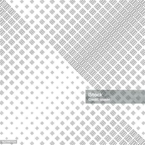 Diagonal Arrangement Of Two Sections Featuring Outlines Of Rectangles Stock Illustration