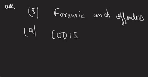 Solved In The Codis There Are Two Types Of Samples Stored Forensic