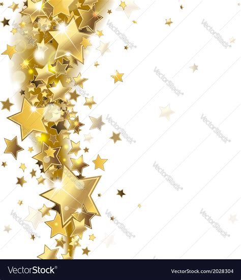Background With Gold Stars Royalty Free Vector Image