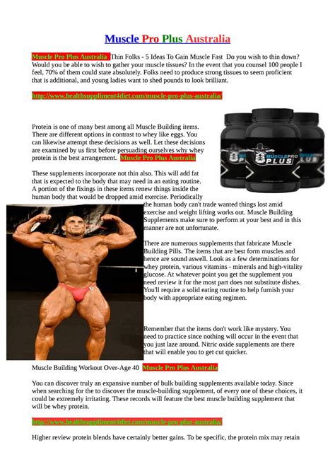 http://www.healthsuppliment4diet.com/muscle-pro-plus-australia/ by ...