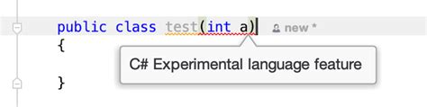 Rider Passing A Parameter To A Class Declaration In C Stack Overflow