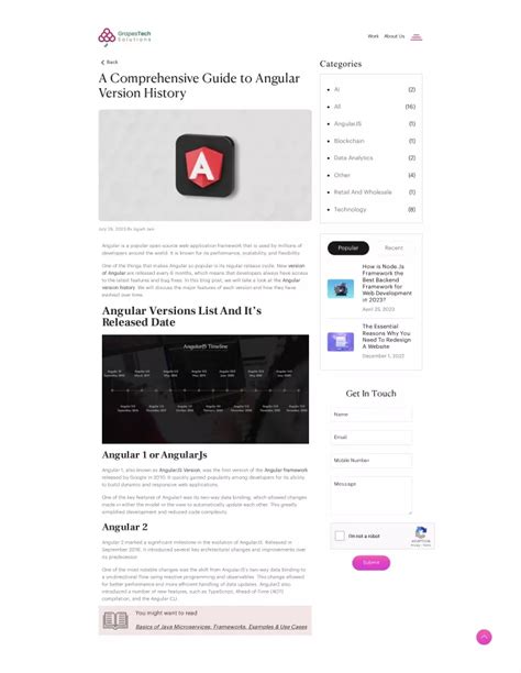 PPT A Comprehensive Guide To Angular Version History PowerPoint Presentation ID