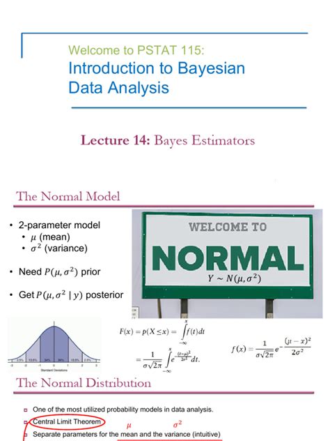 Lecture 14 Bayes Estimators Pdf Normal Distribution Bayesian Inference