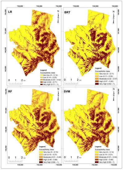 Land Free Full Text Spatial Prediction And Mapping Of Gully Erosion Susceptibility Using