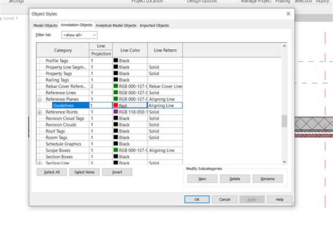 issue with reference plane green dashed lines of one view appearing on