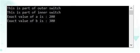 C Switch Statement Xdevspace
