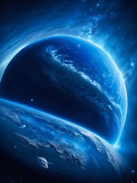 Premium Ai Image Two Planets Orbiting Each Other Science Fiction