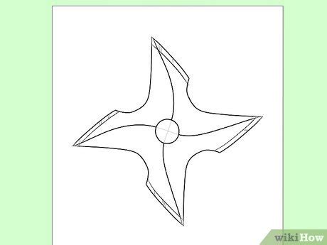 How To Draw A Ninja Star 14 Steps With Pictures Wikihow Fun