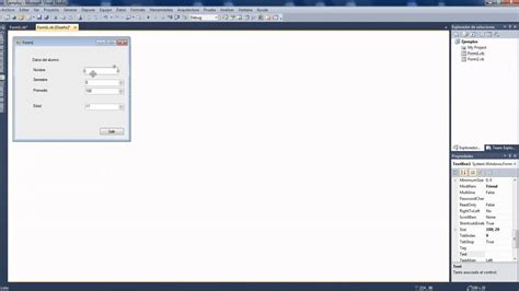 Componentes De Visual Basic 2010 Youtube