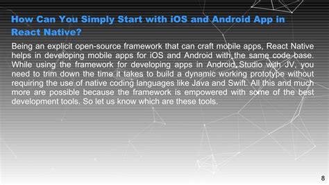 ppt the benefits of react native to developing ios and android