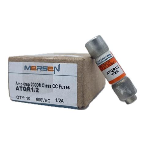 Atqr1 2 Mersen Fuse Class Cc 1 2 Amp 600 Volt 8 99
