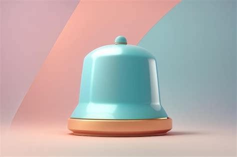 Premium Photo 3d Render Of Minimal Notification Bell On Pastel Background