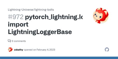 Pytorch Lightning Loggers Import LightningLoggerBase Issue 972