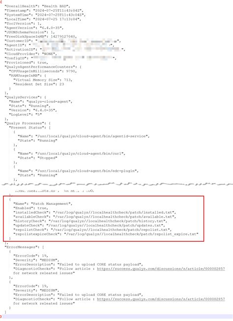 Cloud Agent Health Check Tool