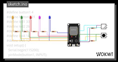 ปุ่ม Wokwi Esp32 Stm32 Arduino Simulator