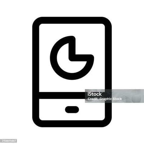 Data Chart Inside Mobile Showing Vector Of Mobile Data Analysis In