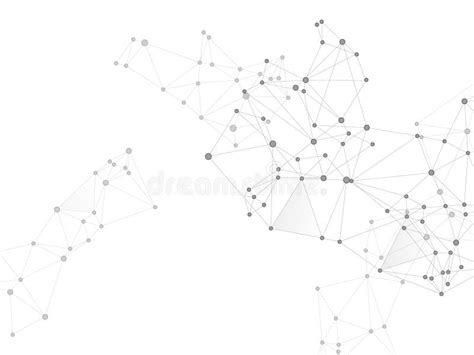 Gometric Plexus Structure Cybernetic Concept Stock Vector