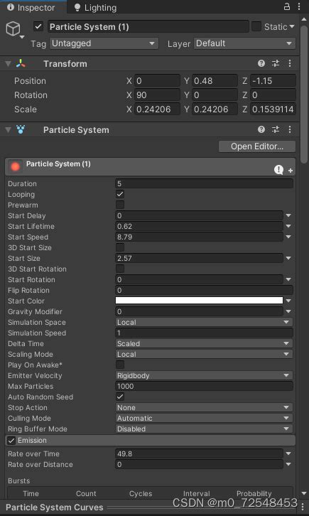Unity粒子系统简介unity 2d粒子系统 Csdn博客