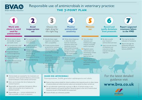 Responsible Use Of Antimicrobials In Veterinary Practice The 7 Point Plan Ruma