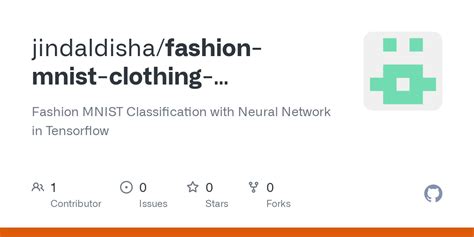GitHub Jindaldisha Fashion Mnist Clothing Classification Fashion MNIST Classification With