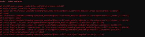 Nodejs Ng Serve Is Working But Ionic Serve Is Failing Stack Overflow