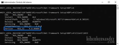 Guía Cómo Verificar La Versión Instalada De Net Framework En Windows Hiberhernandez