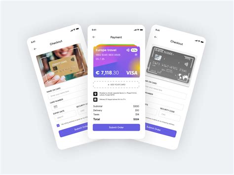 Payment Card UI Design On Behance